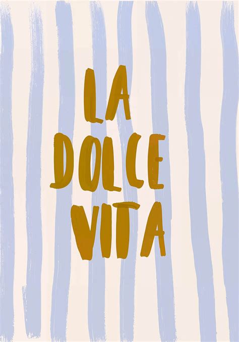 La Dolce Vita Poster Poster Wall Prints Wallpaper