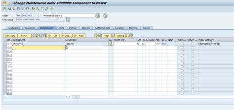 Custom Error Message For PM Order Components Iw SAP Community