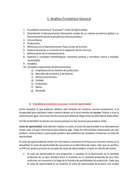 Unidad 1 Teoria Economica Pdf Precios Business