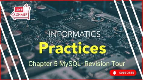 informatics practices mysql revision tour chapter 5 youtube