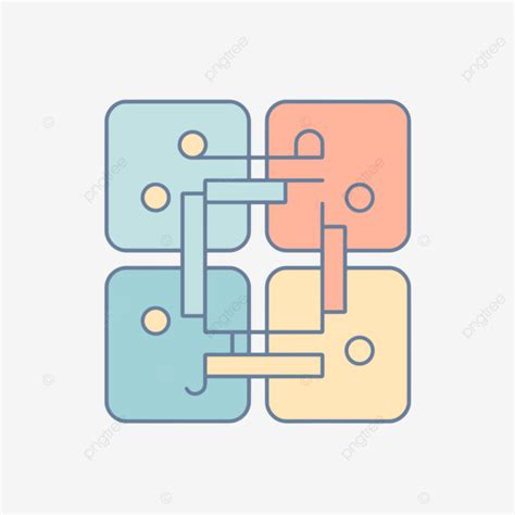 선 스타일의 조직 다이어그램 개념 아이콘 벡터 패턴 직계 아이콘 평면 아이콘 Png 일러스트 및 벡터 에 대한 무료