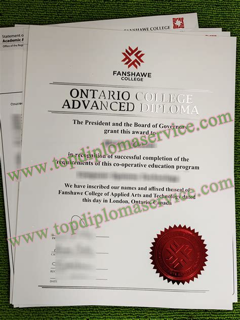Where Can I Order Fanshawe College Certificate