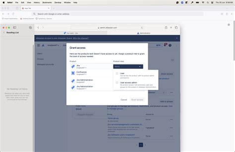 can t find user access admin available in jira c