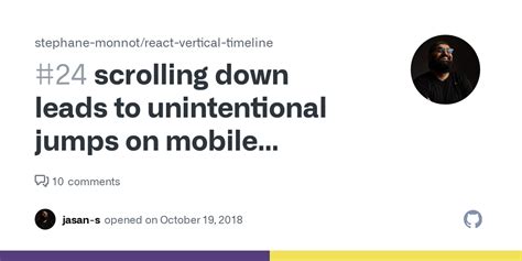 Scrolling Down Leads To Unintentional Jumps On Mobile Chrome · Issue