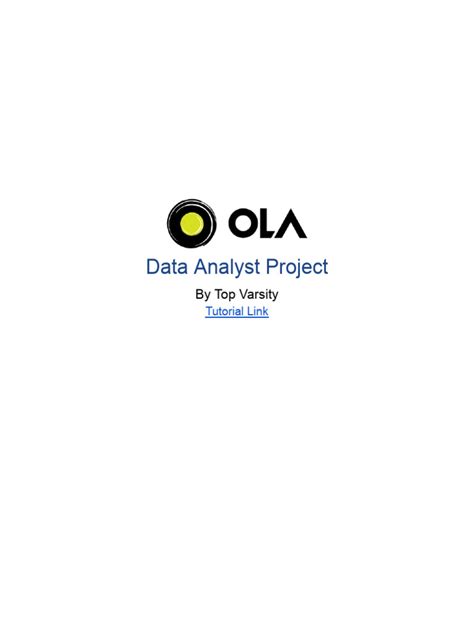 Ola Data Analyst Project Pdf Pie Chart