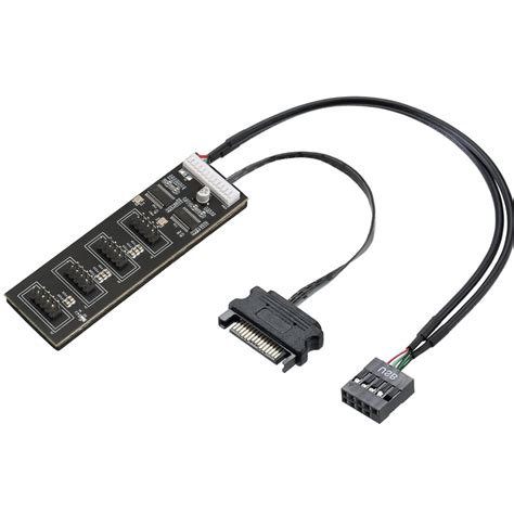 9pin Usb Header Splitter With Sata Power Cable 4 India Ubuy