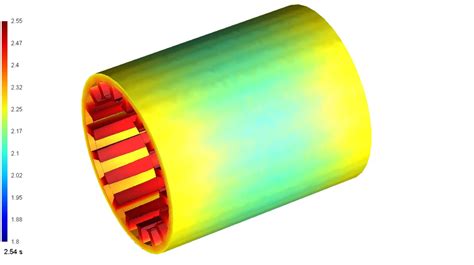Pmsm Stator Core Temperature Distribution 2 54 S Download Scientific Diagram