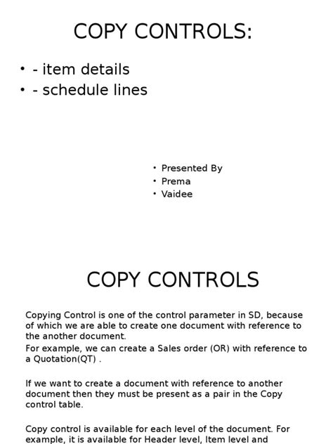 Sap Sd Copy Controls Pdf Subroutine Areas Of Computer Science
