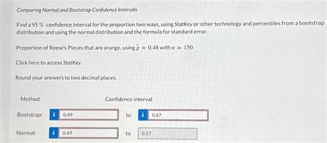 Solved Comparing Normal And Bootstrap Confidence Intervals Chegg