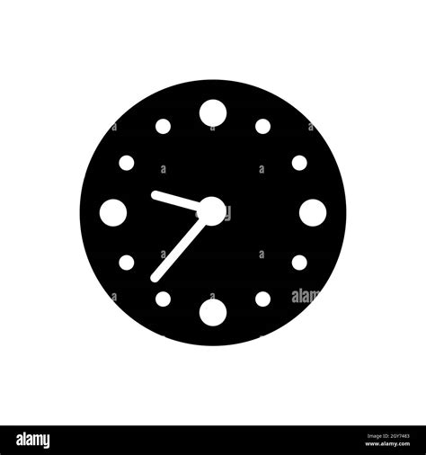 Clock Outline Glyph Icon Workspace Sign Graph Symbol For Your Web Site Design Logo App Ui