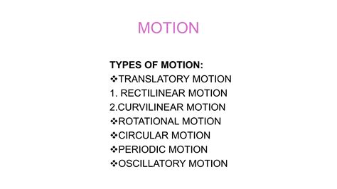Class Motion And It S Types Pptx