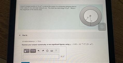 Solved A point charged particle of μC is held at the Chegg com