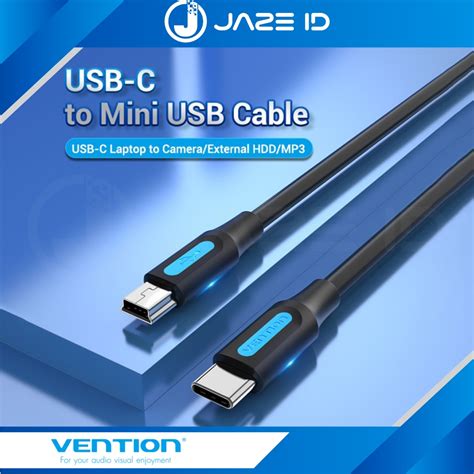Vention Type C Mini USB Type B Data Cable HDD Hard Disk Camera Shopee Malaysia