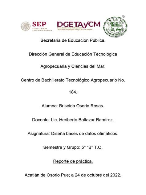 Reporte Practica Xam Pdf Sql Programación De Computadoras