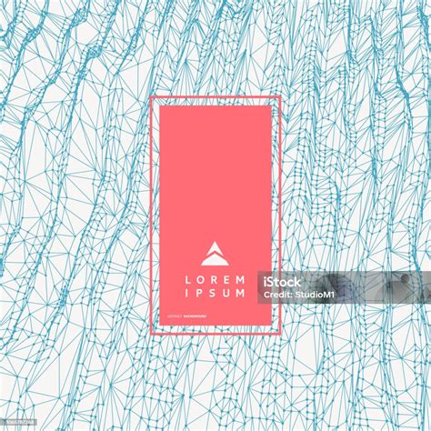 추상 과학 또는 기술 배경 그래픽 디자인입니다 네트워크 그림입니다 3 차원 격자 표면입니다 0명에 대한 스톡 벡터 아트 및 기타