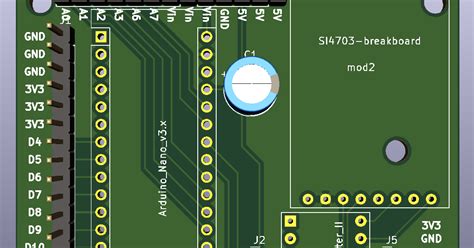 Radiobasteleien Arduino Nano SI4703 IC2 Platine Revision 2