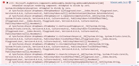 Console Error Occurs In Combobox In Blazor Feedback Portal