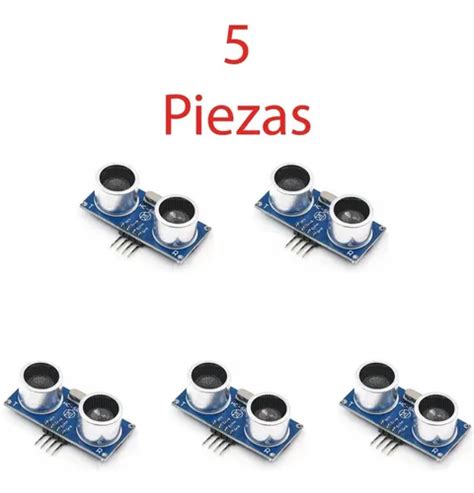 5 piezas sensor ultrasonico hc sr04 arduino meses sin intereses