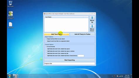 How To Use Openoffice Calc Import Multiple Text Files Software Youtube