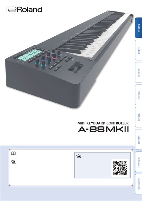 Roland A 88mkii Midi Keyboard Controller User Manual 17 Pages Also For Sp 404mkii Creative
