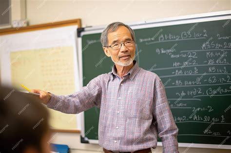 Premium Ai Image This Image Shows A Senior Professor Teaching Calculus