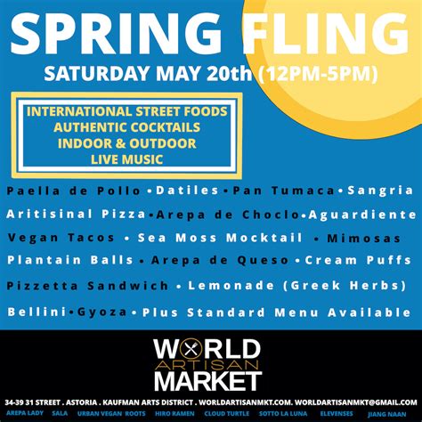 Spring Fling May World Artisan Market