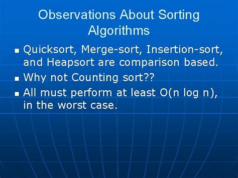 Sequential Sorting A Lower Bound On Speed Chapter