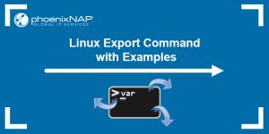Linux Export Command With Examples Command Syntax Options