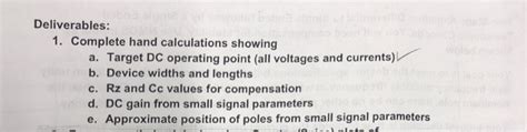 Solved Two Stage Amplifier Differential To Single Ended Chegg