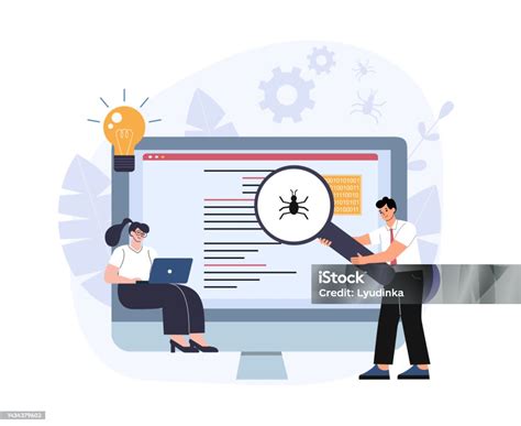 The Concept Of Finding Bugs In Software Stock Illustration Download Image Now Computer Bug