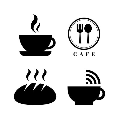 Coffee Shop Icon Vector Set Download Free Vectors Clipart Graphics