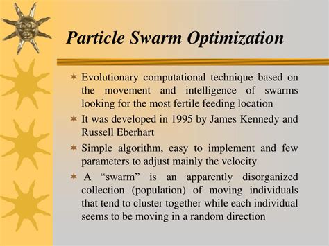 PPT Particle Swarm Optimization PSO Algorithm And Its Application In Engineering Design