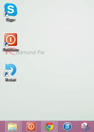 How To Add Windows Shutdown Restart Shortcuts To Start Screen Taskbar And Desktop Redmond Pie