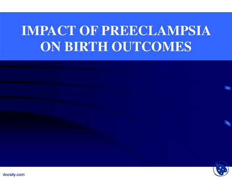 Impact Of Preeclampsia Health Lecture Slides Docsity