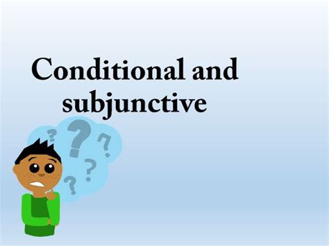 Conditional And Subjunctive German Teaching Resources