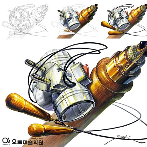 An Artistic Drawing Of Some Kind Of Device With Wires And Knobs Attached To It