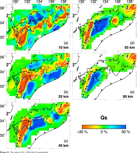 Figure 1 From Seismic Attenuation Tomography Of The Southwest Japan Arc New Insight Into