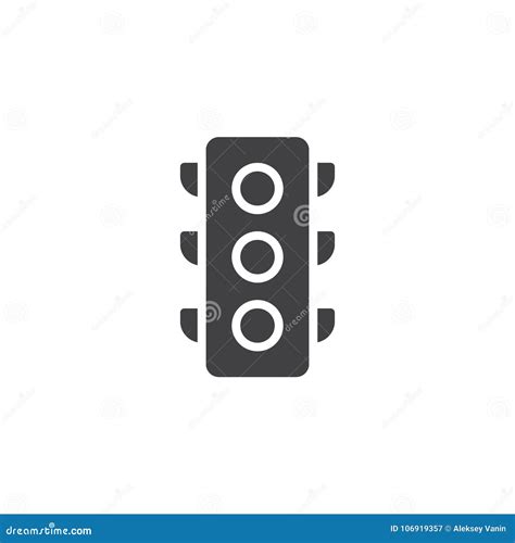 Traffic Light Signal Icon Vector Stock Vector Illustration Of Electric Vector 106919357
