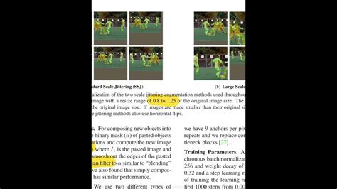 Simple Copy Paste Is A Strong Data Augmentation Method For Instance Segmentation Youtube