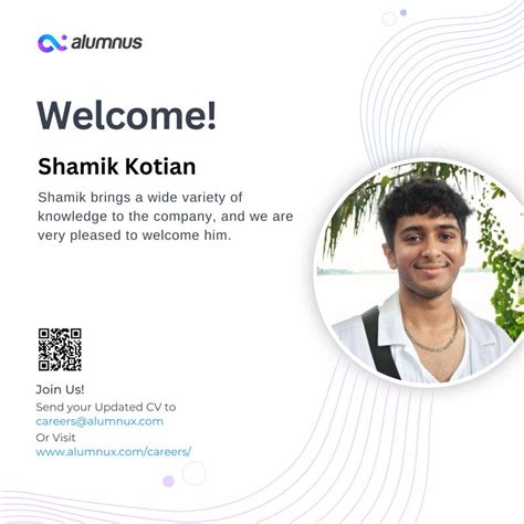 Alumnus Software Limited On Linkedin Welcome Shamik K To The Alumnus