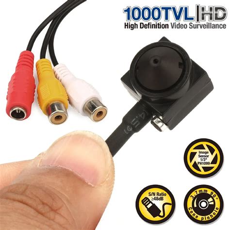 Мини-камера видеонаблюдения Uvusee CCTV 1/3 CCD 1000TVL 3,7 мм с ...
