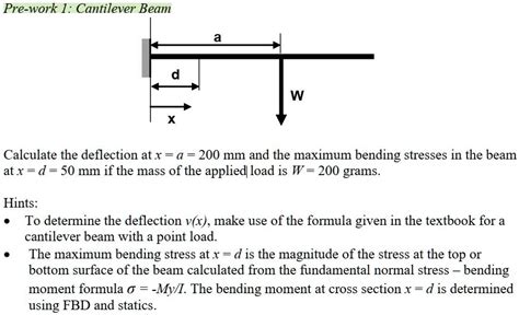 Max Bending Stress Cantilever Beam Formula The Best Picture Of Beam