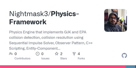github nightmask3 physics framework physics engine that implements