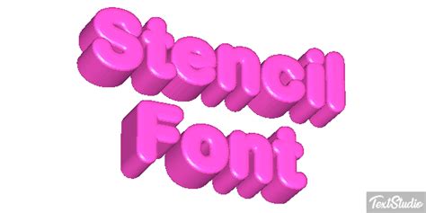 Stencil Font Font Animated  Logo Designs