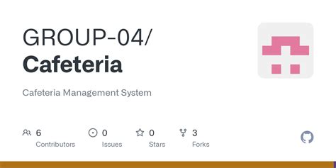 Github Group 04cafeteria Cafeteria Management System