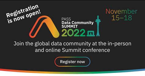 Registration Is Now Live For Pass Data Community Summit 2022 Join Us