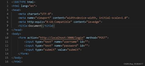 编写form表单提交后端 Csdn博客
