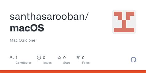 GitHub Santhasarooban MacOS Mac OS Clone