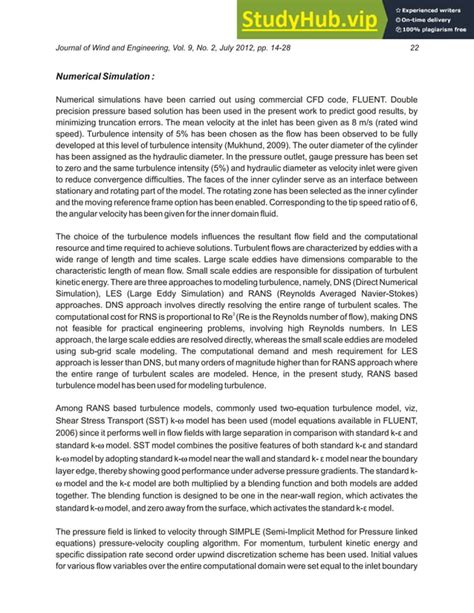 Aerodynamic Analysis Of A Small Horizontal Axis Wind Turbine Using Cfd Pdf