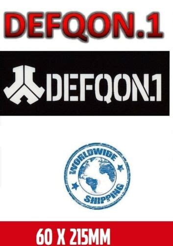 DEFQON 1 - 60 x 215mm - Aufkleber, Sticker, Decal, Autocollant ...